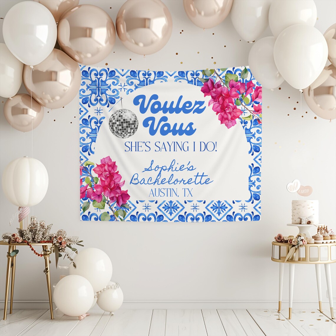 Mamma Mia Bachelorette Decor, Voulez Vous She Saying I Do Sign, Mamma ...
