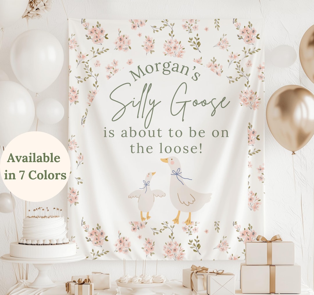 Silly Goose Baby Shower Decorations, Silly Goose Baby Shower Banner ...