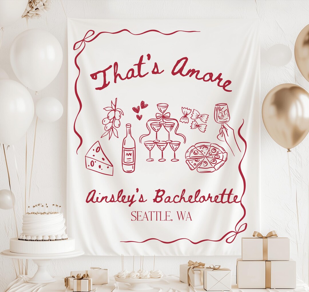 Thats Amore Bridal Shower Decor, That's Amore Bachelorette Decor, That ...