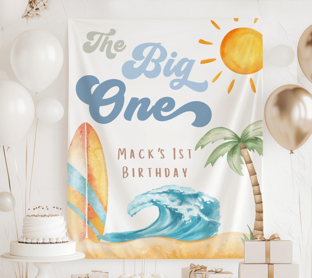 The Big ONE First Birthday Decorations, the Big One Birthday Banner ...