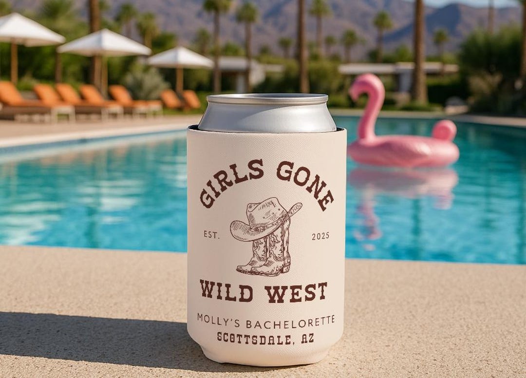 Girls Gone Wild West Bachelorette Can Cooler, Wild West Bachelorette ...