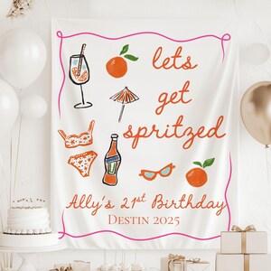 Aperol Spritz 30th Birthday Banner, ANY AGE Aperol Spritz Banner, 30th ...