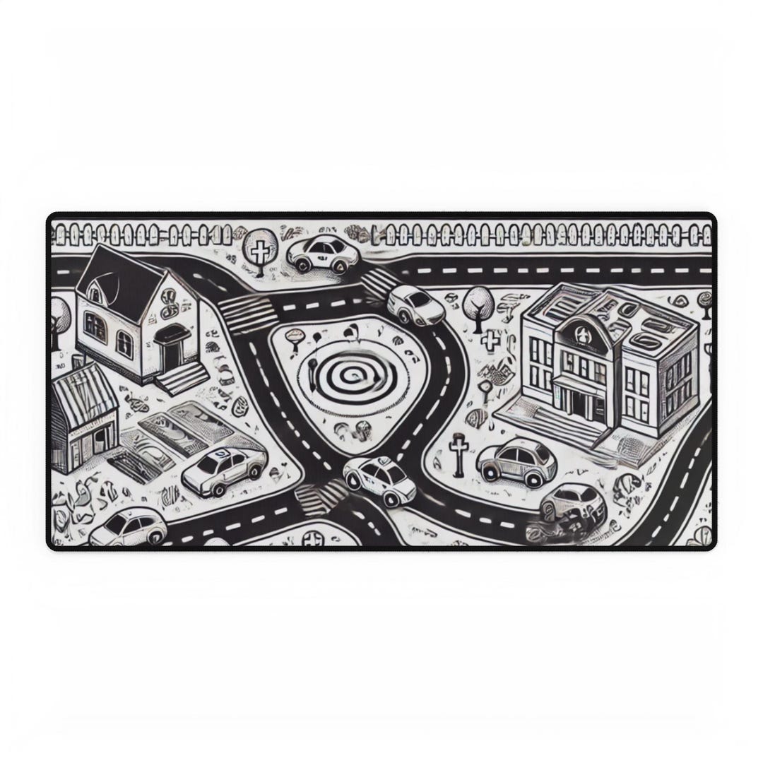 Vintage Car Rug Desk Mat, Rustic Office Decor, Antique Automobile Mouse ...