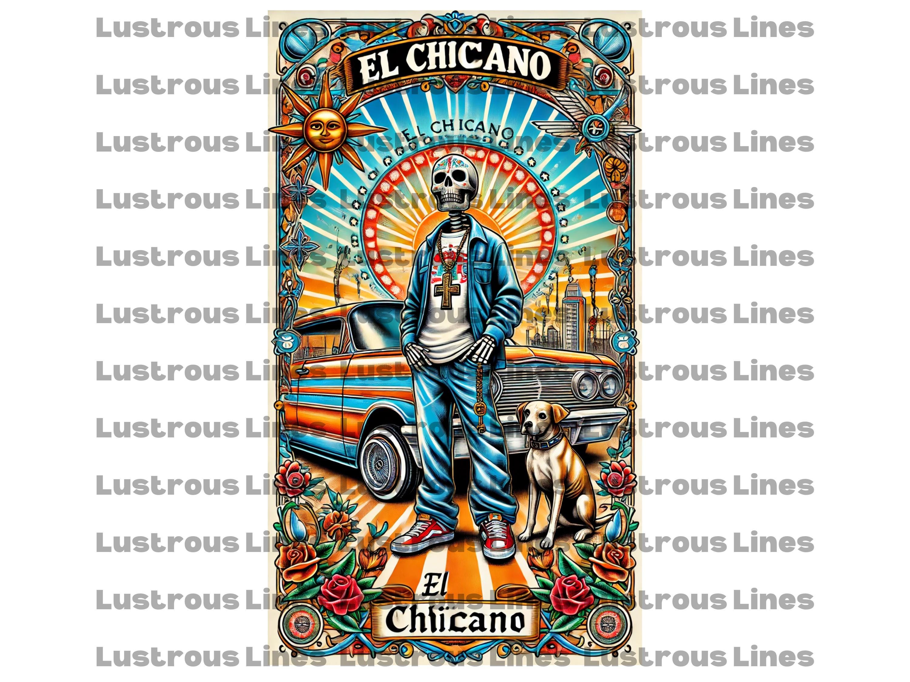 El Chicano Tarot Card PNG, Funny Mexican Chingón Sublimation Design ...
