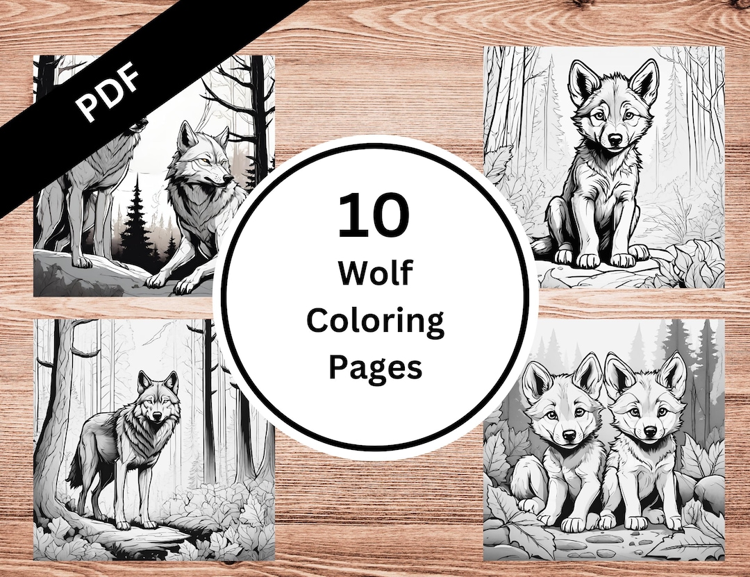 10 Wolf Coloring Pages | Printable Wolf Coloring Sheets for Teens ...