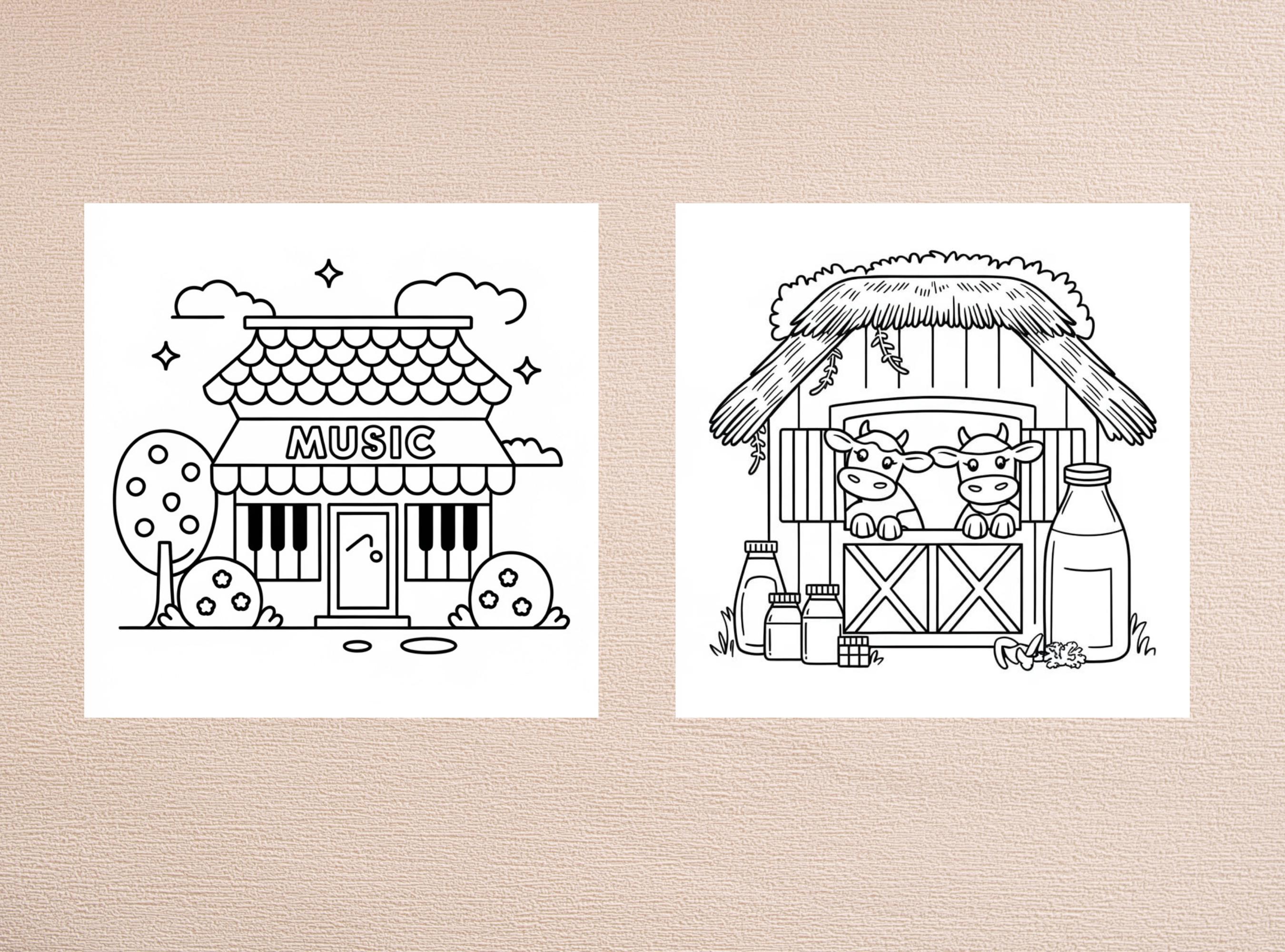 Cozy Hygge Coloring Page, Cozy and Cute Designs - 6 Printable Pages ...