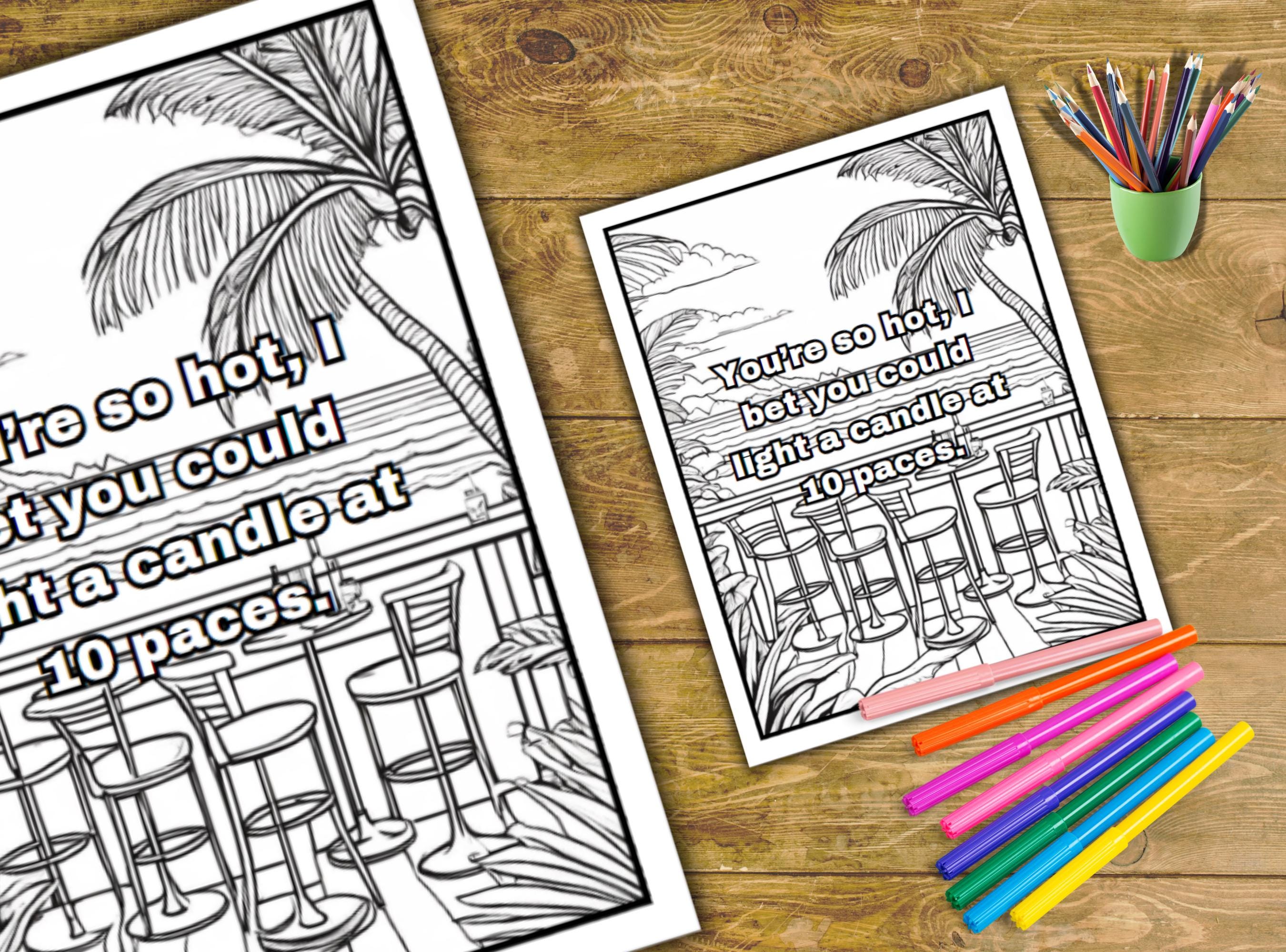 100 Smut Coloring Sheets | Spicy Book Club | Adult Coloring Pages ...