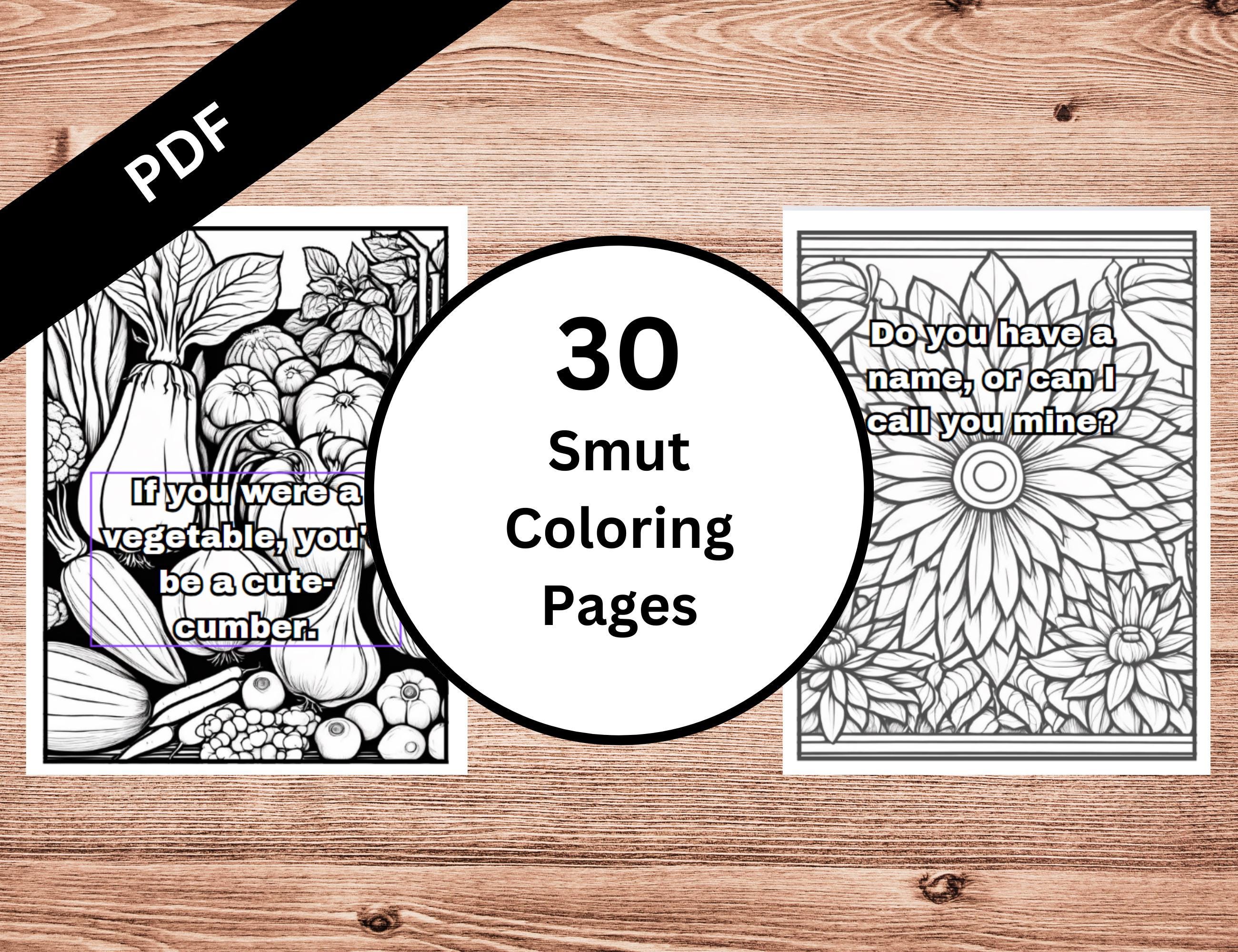 30 Smutty Coloring Sheets | Spicy Book Club | Adult Coloring Pages ...