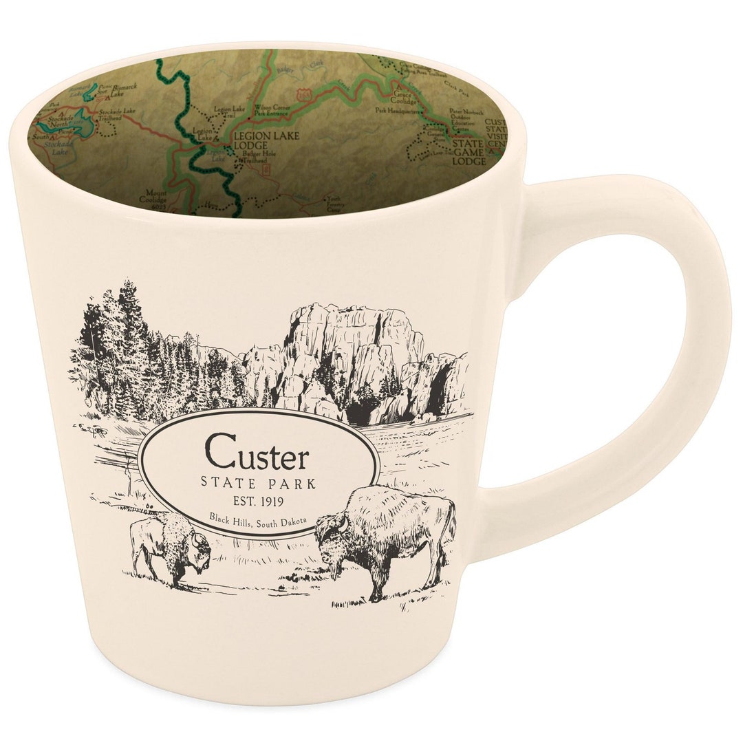 Custer State Park Map Mug - Etsy
