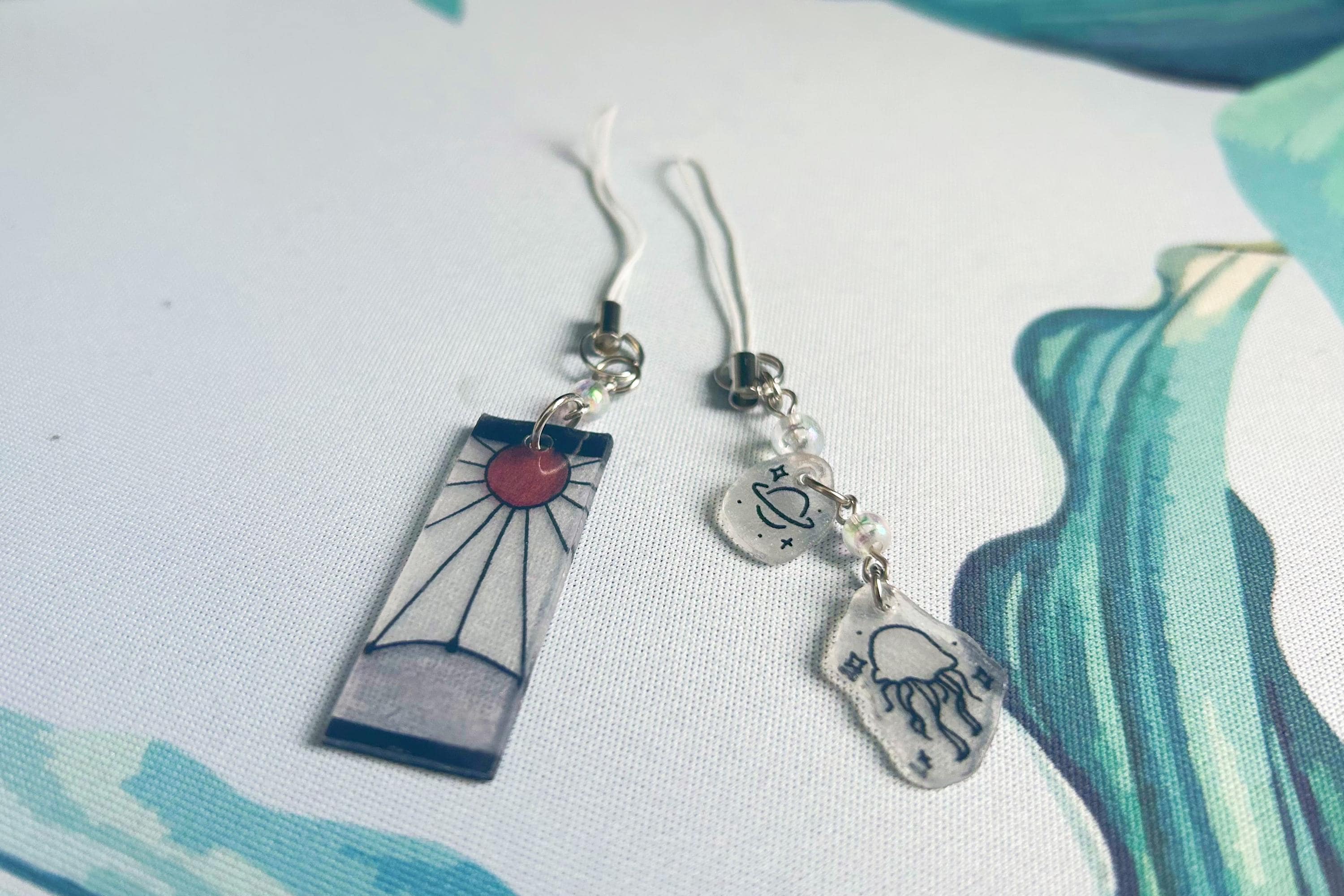 Chibi Totoro & Soot Sprite - Black and White Handmade Phone Charm - Etsy