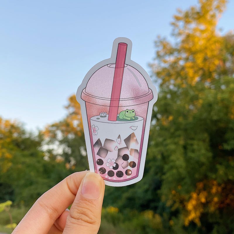 Bubble Tea Stickers - Etsy Canada