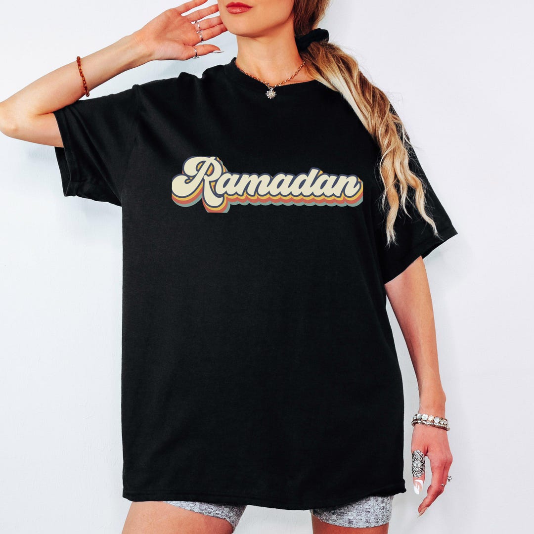 Retro Ramadan Shirt, Ramadan Month 2025 Muslim Shirts, Islamic Month ...