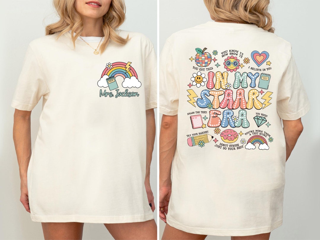 Custom in My Staar Era Shirt, Teacher Test Day Shirt, Smash the Test ...