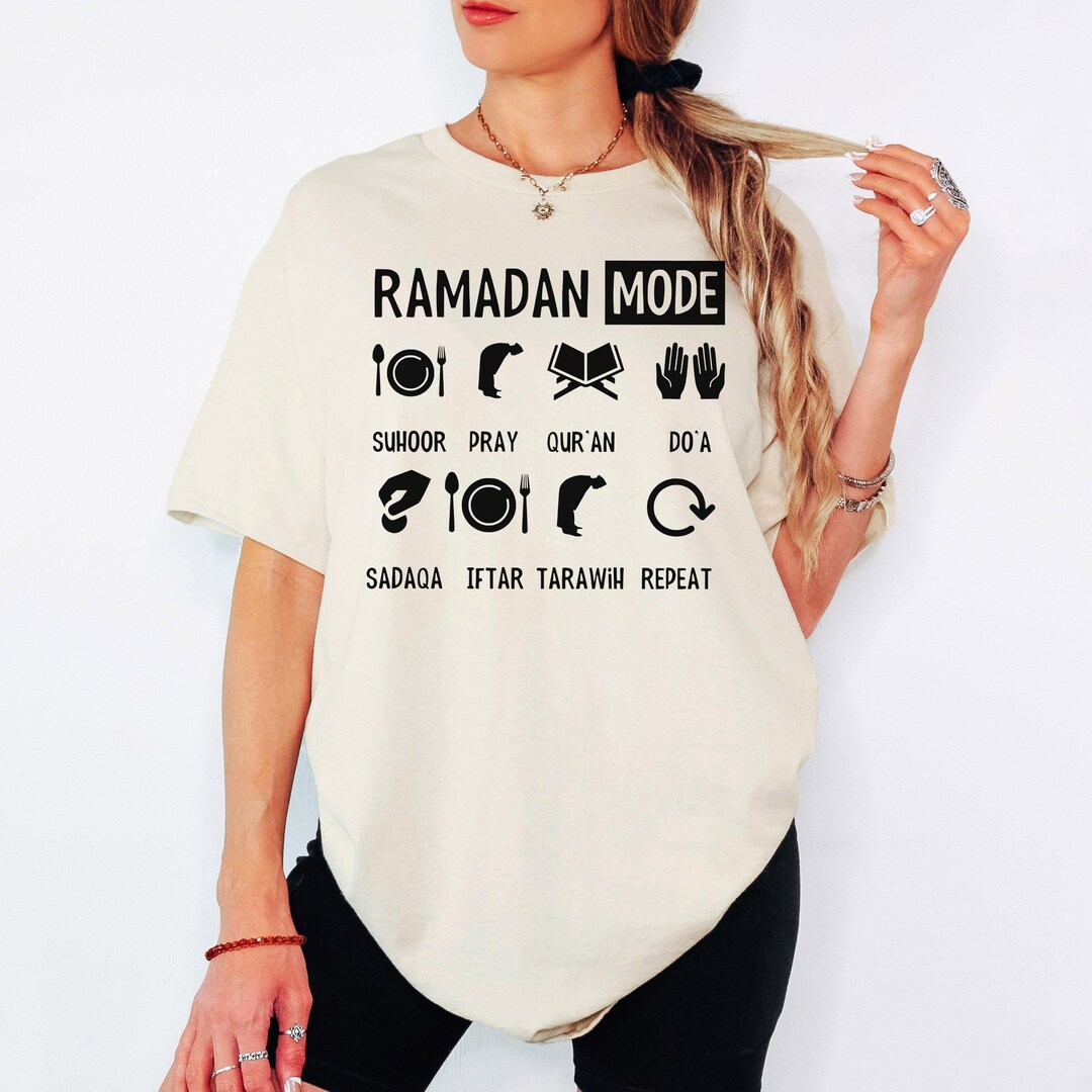 Ramadan Mode on Shirt, Ramadan 2025 Shirt, Ramadan Kareem Shirt ...