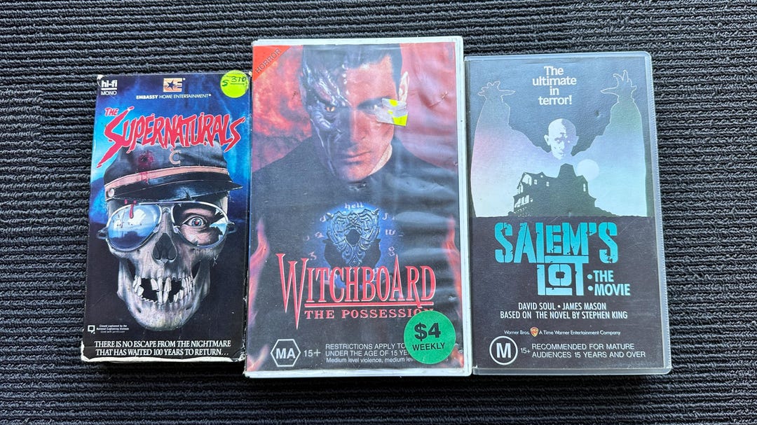 3x VHS - the Supernaturals, Witchboard, Salems Lot - Horror - Etsy ...