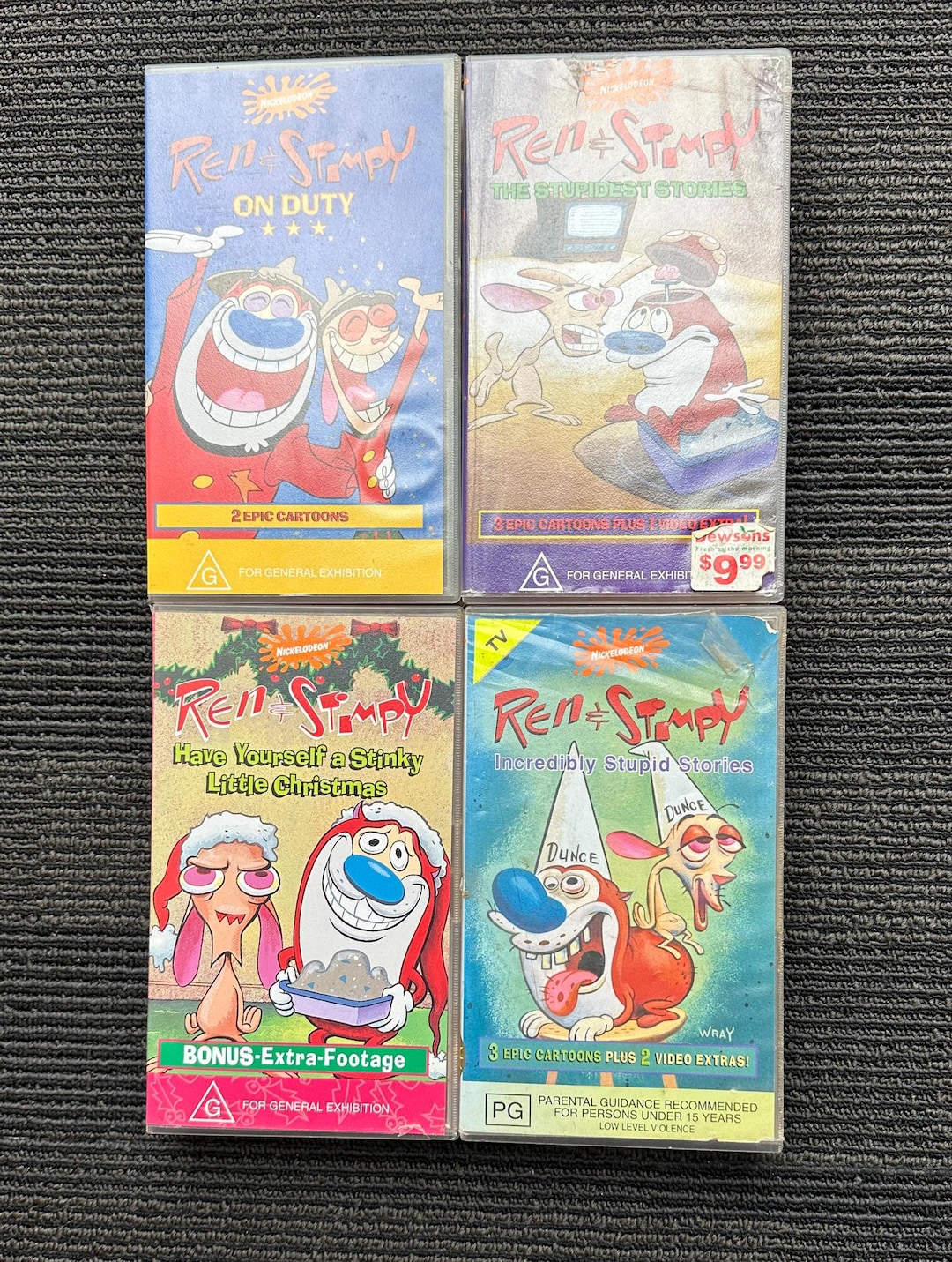 4x VHS - Ren and Stimpy - Nickelodeon - Etsy
