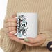 It's Tea Time Ceramic Mug (11oz & 15oz), Whimsical Colorful Design for ...