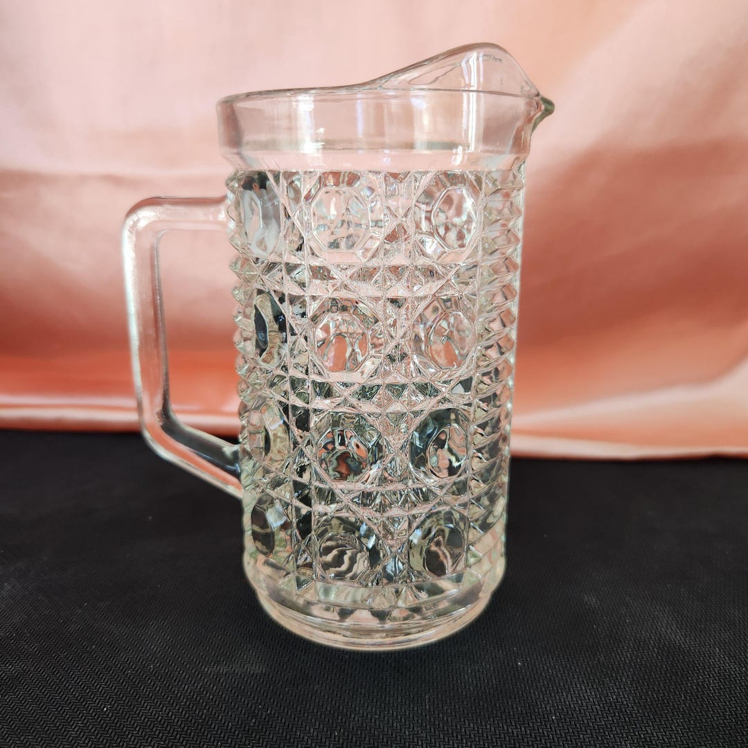 Windsor Clear 6" Pitcher by Federal Glass. Intricate Pattern Vintage ...