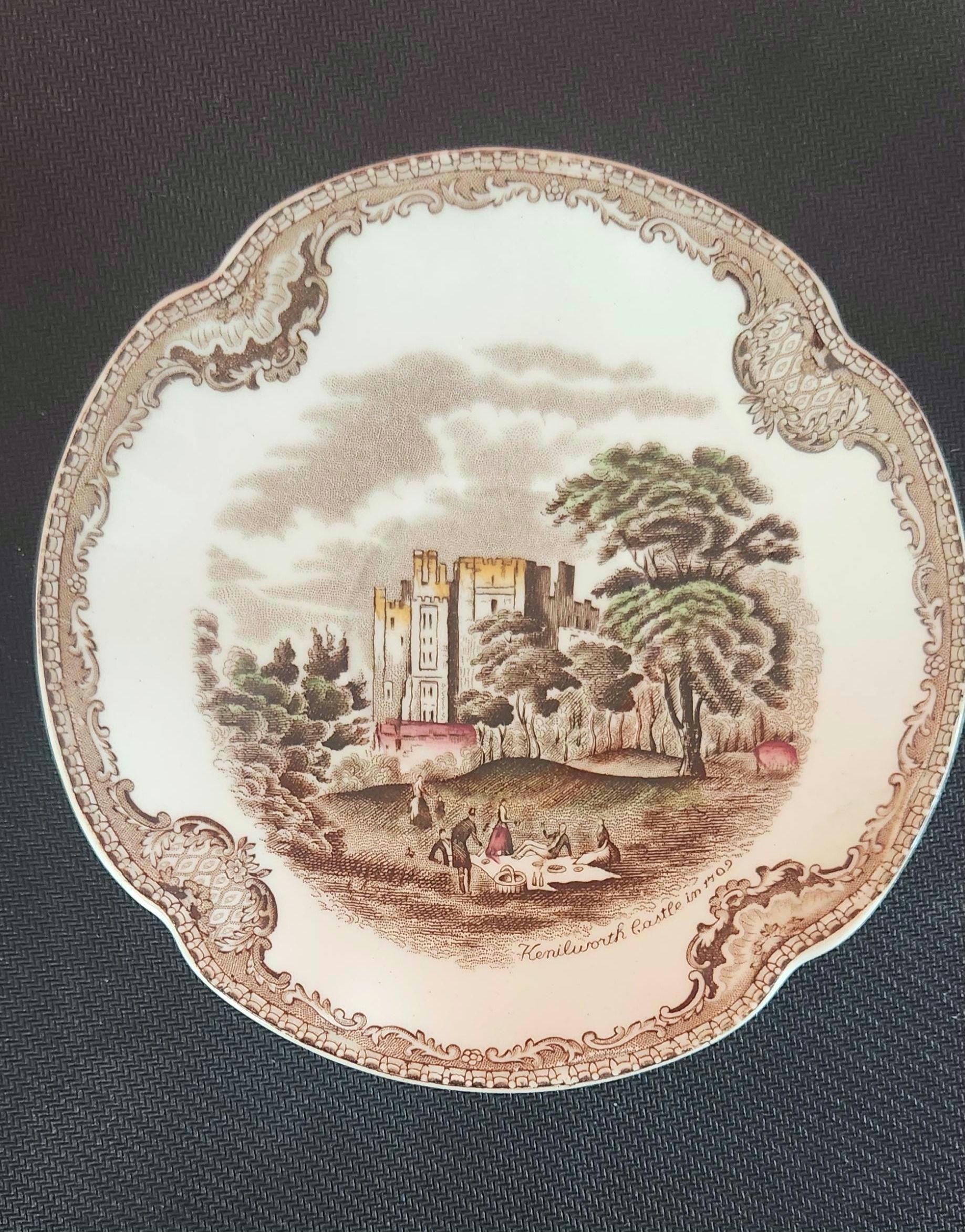 Johnson Bros. England, "old Britain Castles" Saucers. Vintage Brown ...