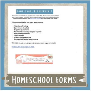 Homeschool Report Card & Progress Forms: Printable Grade Tracker ...