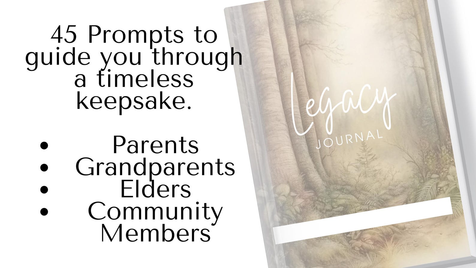 Legacy Journal | A Generational Story | 45 Prompts | Family Keepsake ...