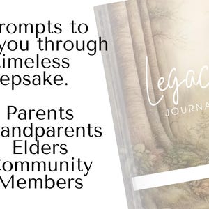 Legacy Journal | A Generational Story | 45 Prompts | Family Keepsake ...