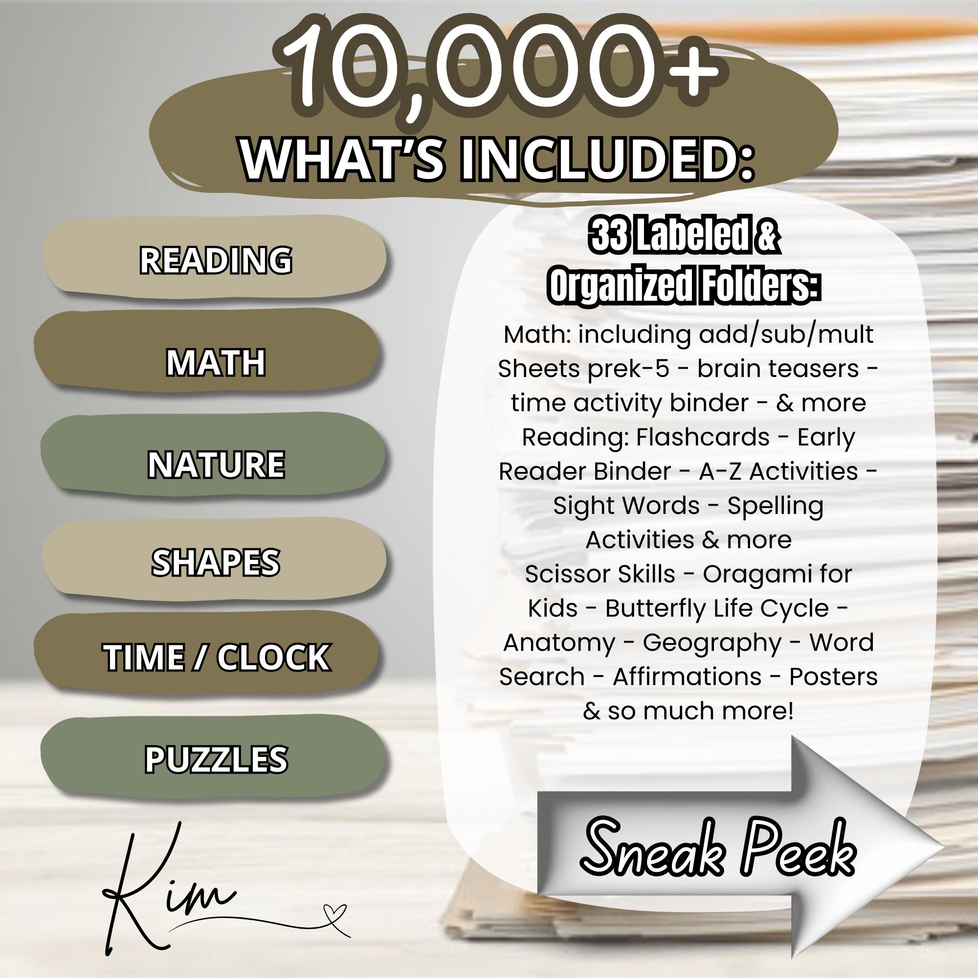 Educational Printable Bundle Homeschool Curriculum Resource Elementary ...