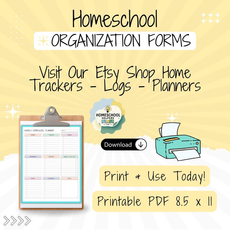 Printable Homeschool Student Attendance Tracker |record Keeping Log PDF ...