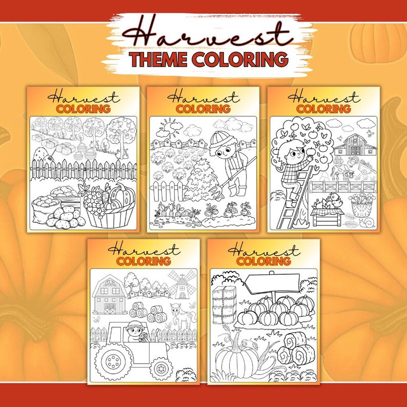 Fall Harvest Activity Party MEGA Bundle 60 Pages of Fun Pre-k ...