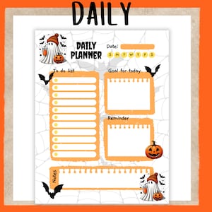 Spooky 2025-2026 Halloween Organizer: Printable Daily, Weekly and ...