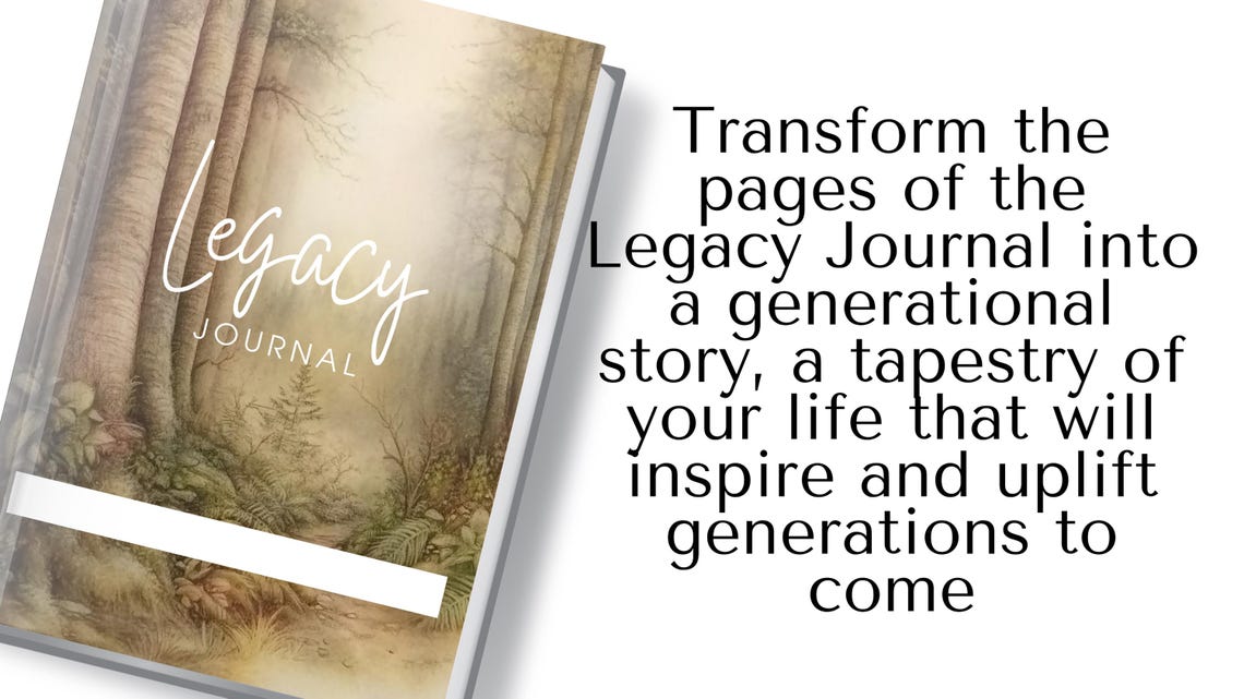 Legacy Journal | A Generational Story | 45 Prompts | Family Keepsake ...