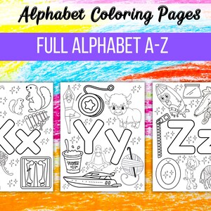 Printable Alphabet Coloring Pages for Kids, Toddlers, Preschoolers ...