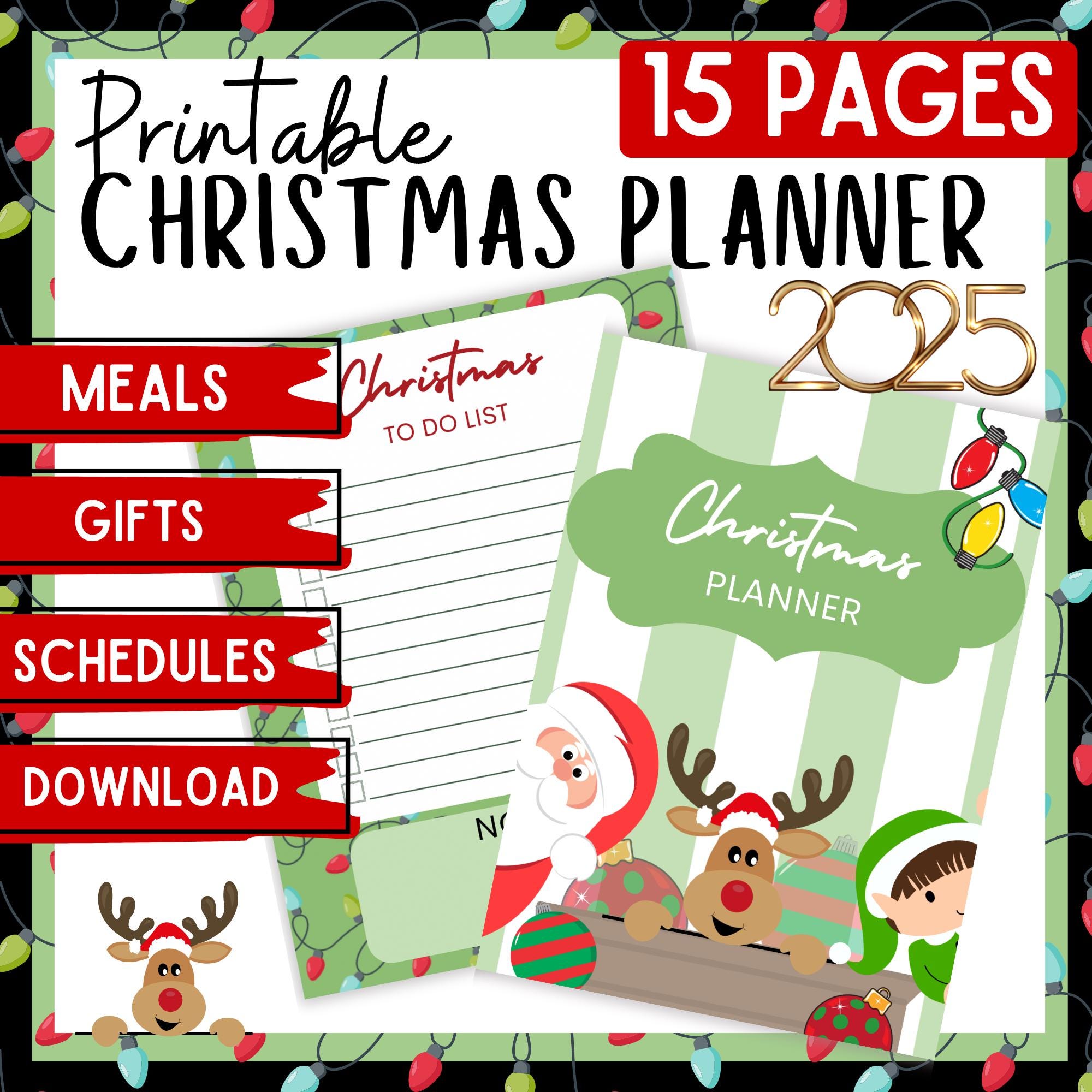 Christmas Planner Printable | Christmas Planner Kit | Christmas Planner ...