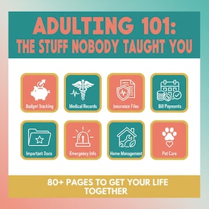 Young Adulting Planner Life Skills PDF: Printable Organizer ...