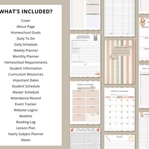 Printable Homeschool Planner: Daily, Weekly, Monthly Schedules for ...