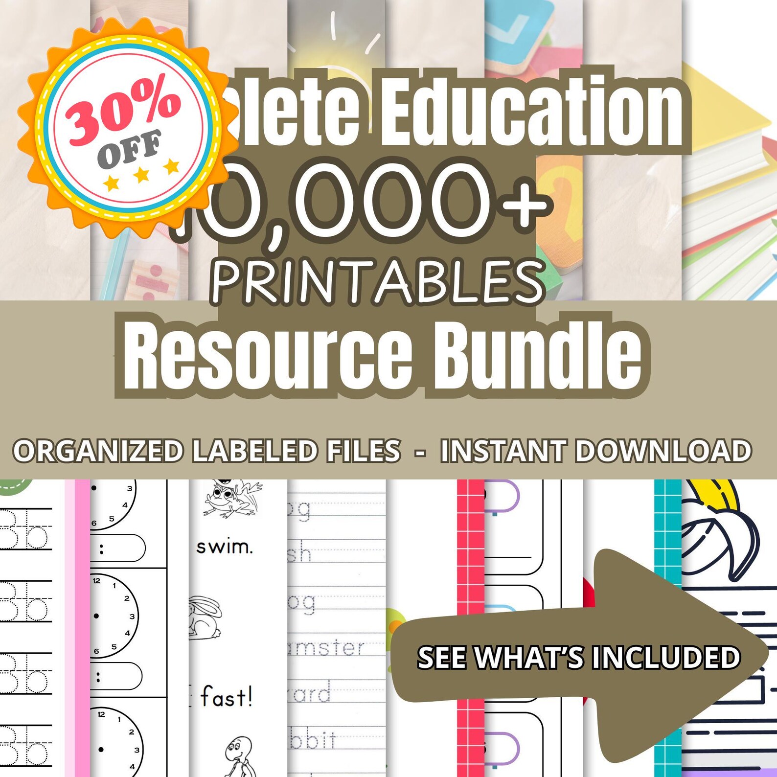 Educational Printable Bundle Homeschool Curriculum Resource Elementary ...