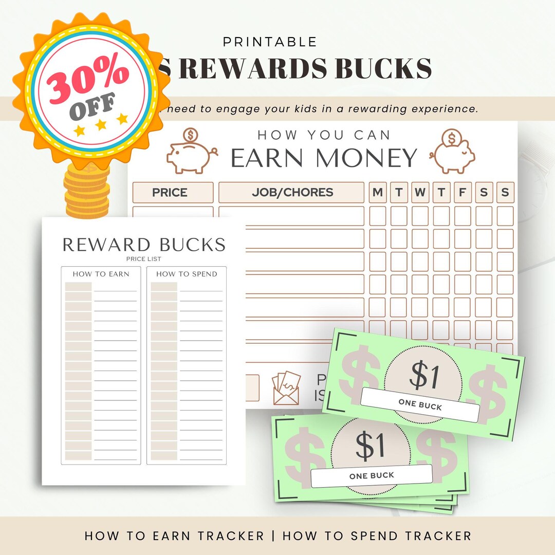 Kids Rewards Bucks System to Teach Responsibility and Allowance | Mom ...