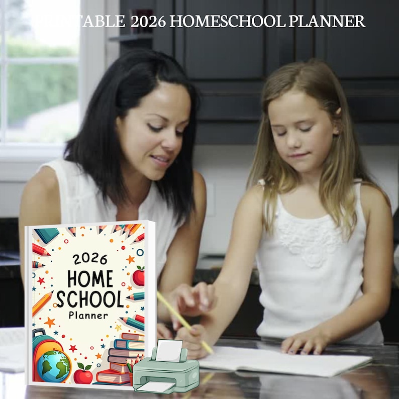 2026 Homeschool Planner PDF Bundle | Schedules, Attendance & Curriculum ...