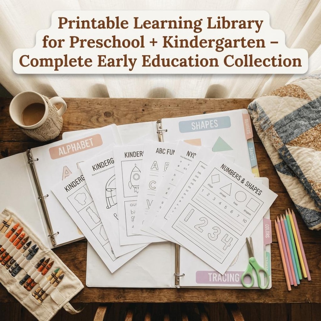 Preschool Pre-k Kindergarten Bundle Curriculum: 200+ Printable ...