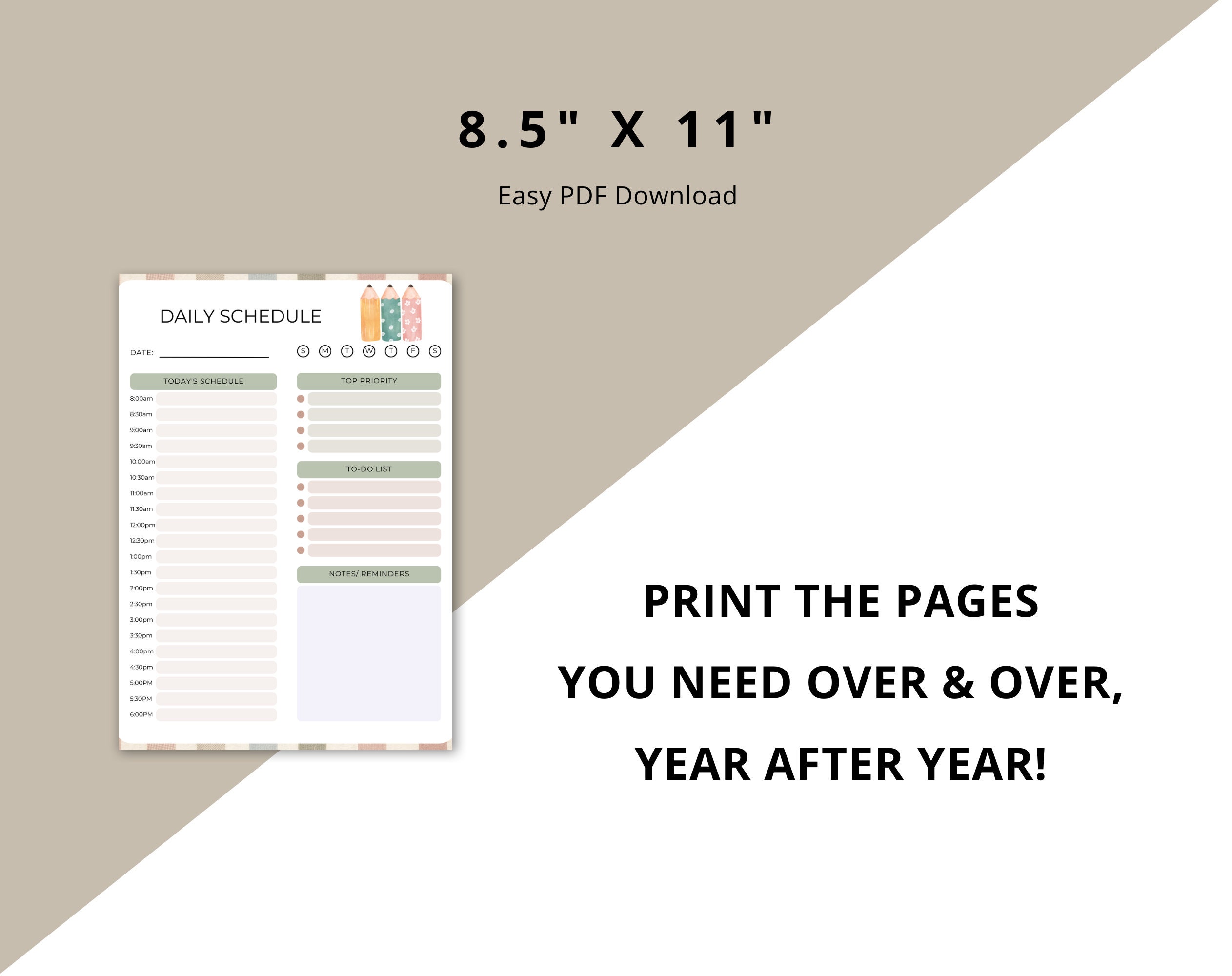 Printable Homeschool Planner: Daily, Weekly, Monthly Schedules for ...