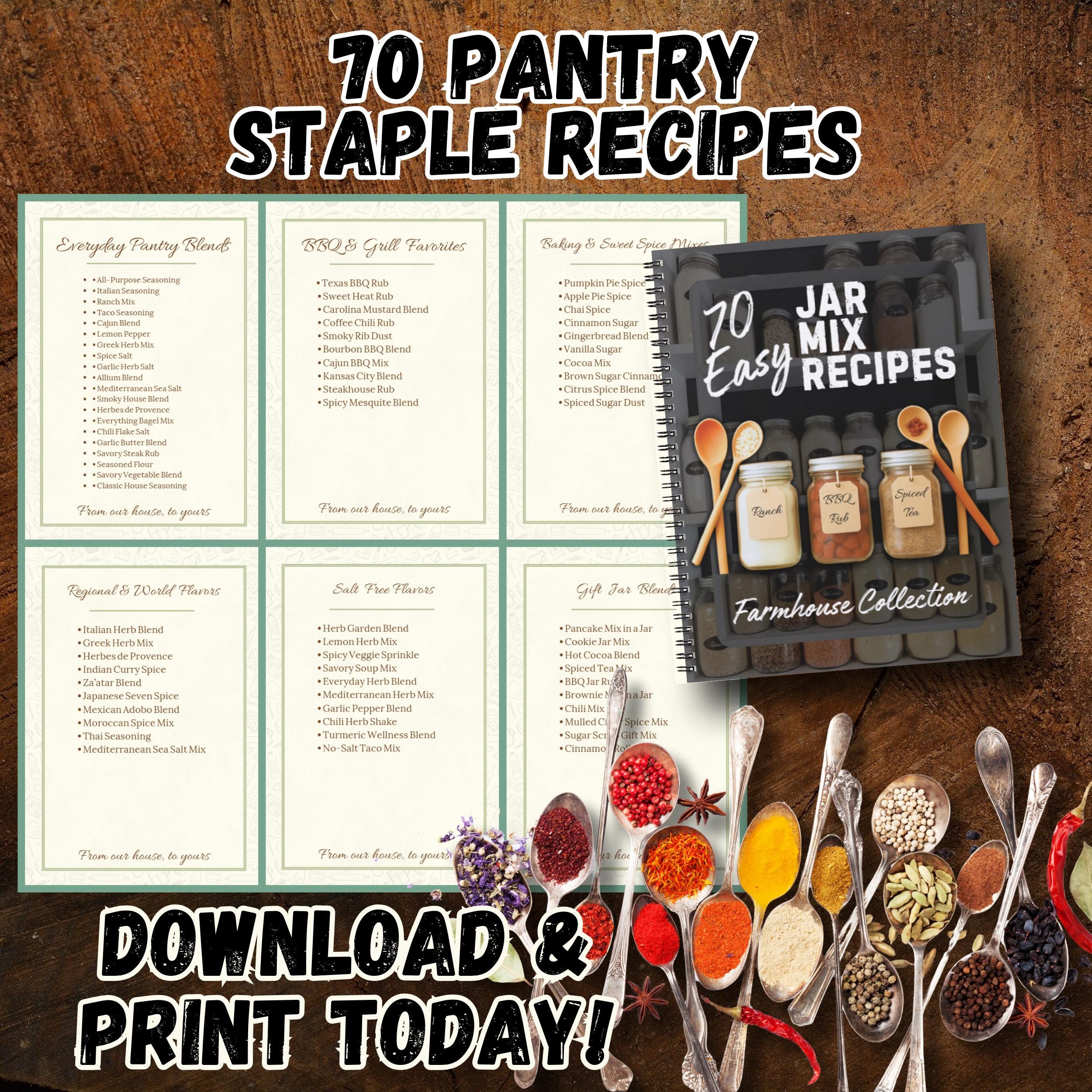 70 Easy Jar Mixes Recipes | Shelf Stable Pantry Staples for Homemade ...
