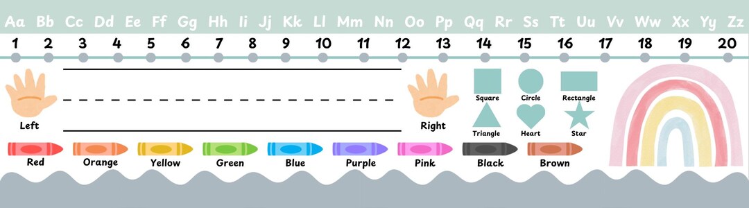 Editable Name Tags Printable for Preschool | Alphabet, Colors, Shapes ...