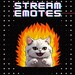Animated Twitch Emote, Cat on Fire, Cute Emote, Cute Cat Fire Emote ...