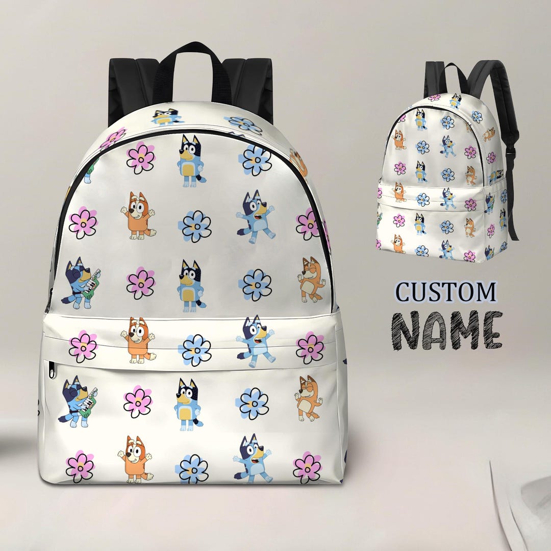Bluey and Bingo Backpack, Bluey Bag, Back to School Bag, Travel ...