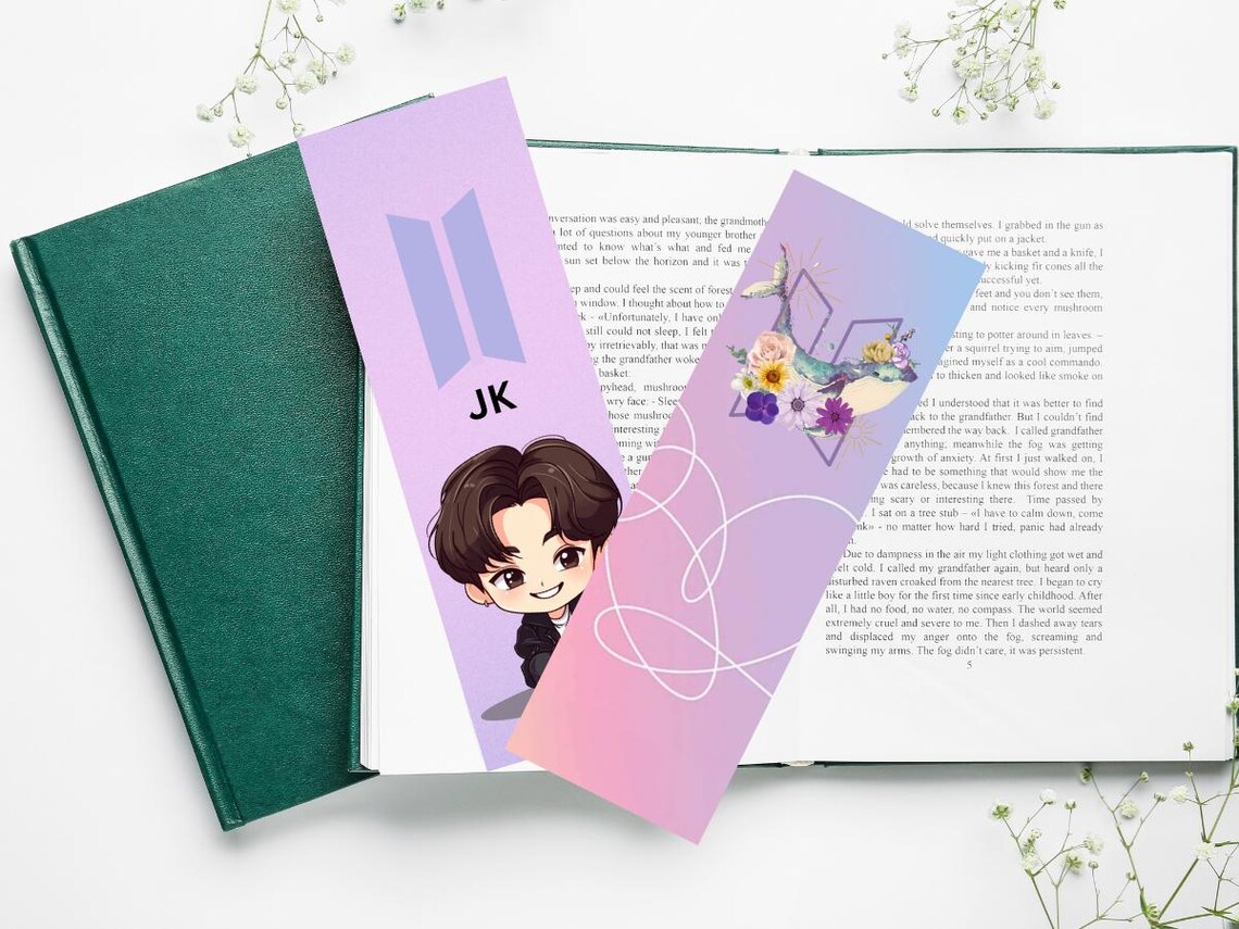 K Pop Inspired Printable Bookmarks BTS Collection Bookmarks for Army ...