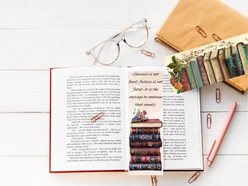 Quoted Printable Bookmarks Inspirational Quote Bookmarks for Readers ...