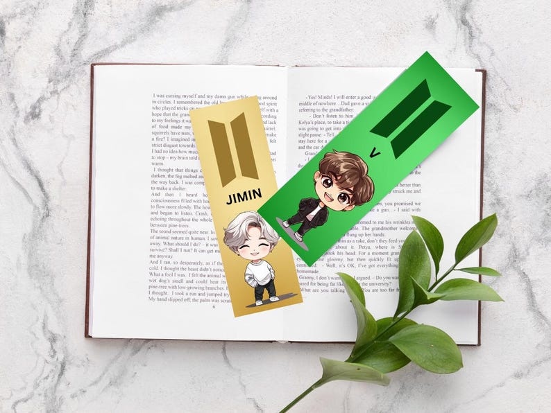 K Pop Inspired Printable Bookmarks BTS Collection Bookmarks for Army ...