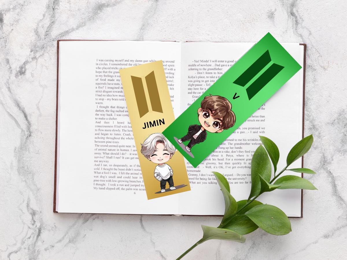 K Pop Inspired Printable Bookmarks BTS Collection Bookmarks for Army ...