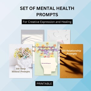 Creative Mental Health Prompts for Expression & Healing Therapies Self ...