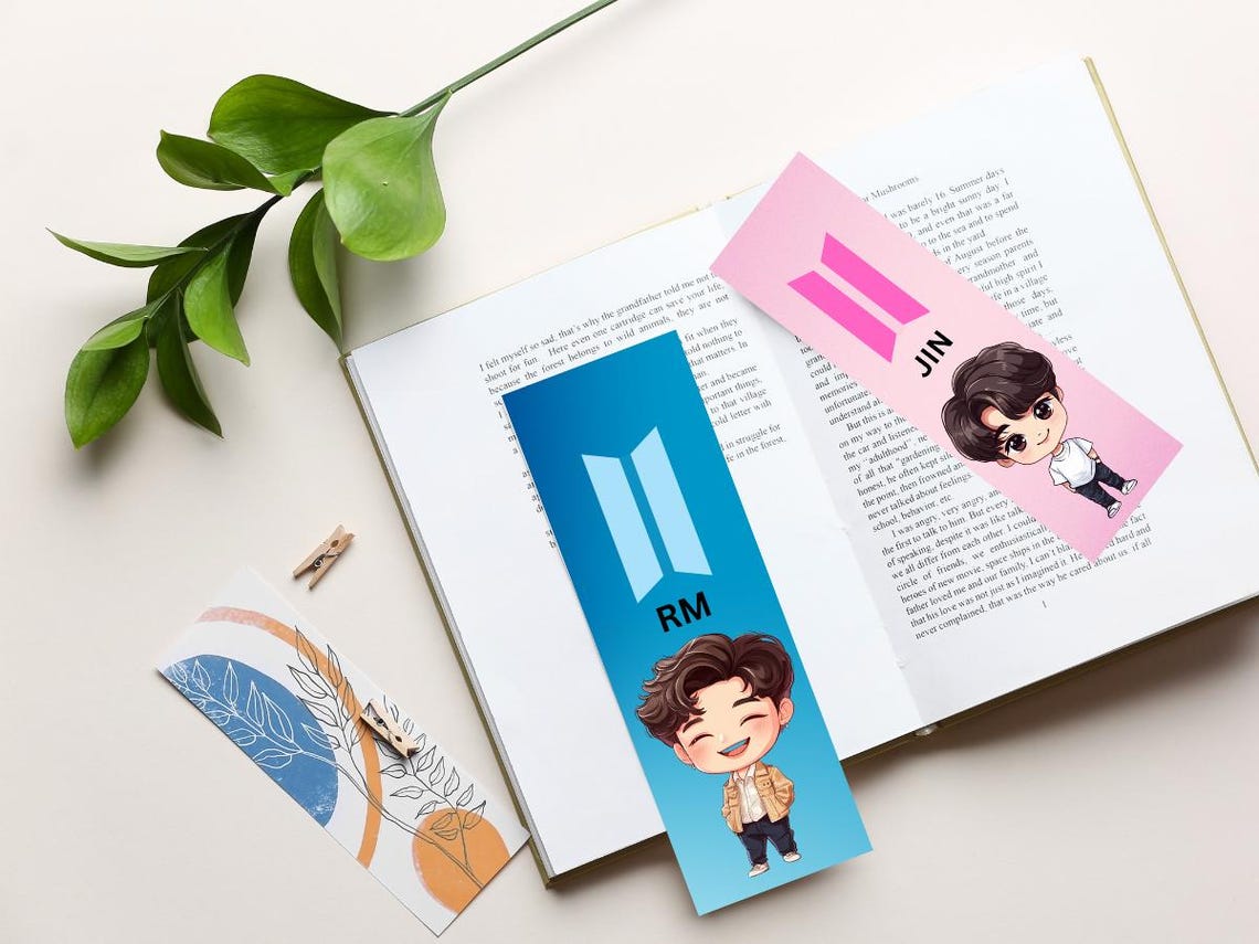 K Pop Inspired Printable Bookmarks BTS Collection Bookmarks for Army ...